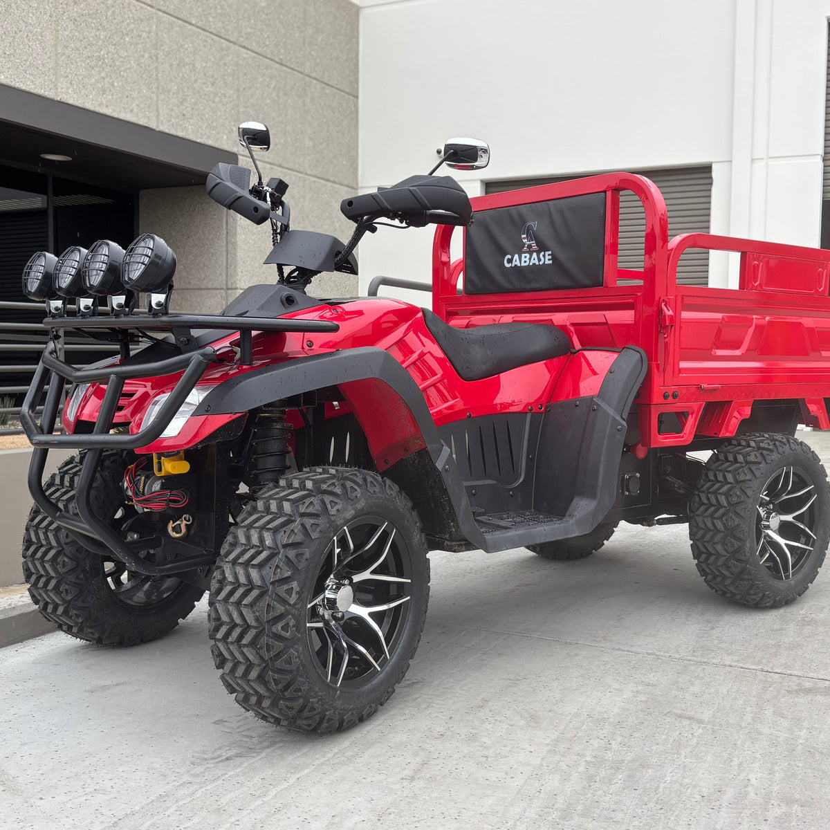 CABASE EV Electric Utility ATV – Powerful, 4 Wheel Cargo ATV – E-Wheel ...