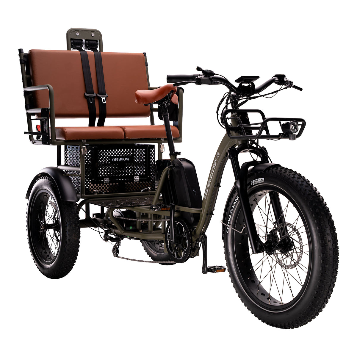 Oh Wow Cycles Conductor 4-3 Electric Rickshaw Trike 750W – E-Wheel ...